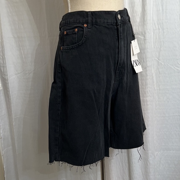 Zara | Shorts | Zara Shadow Black 9s Bermuda Denim Shorts | Poshmark